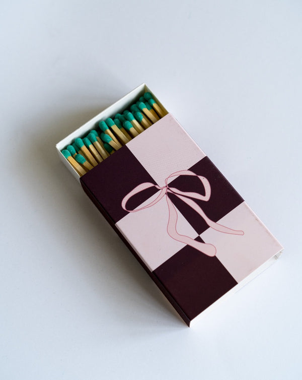 Checkerboard Bow Matchbox - Studio Dine