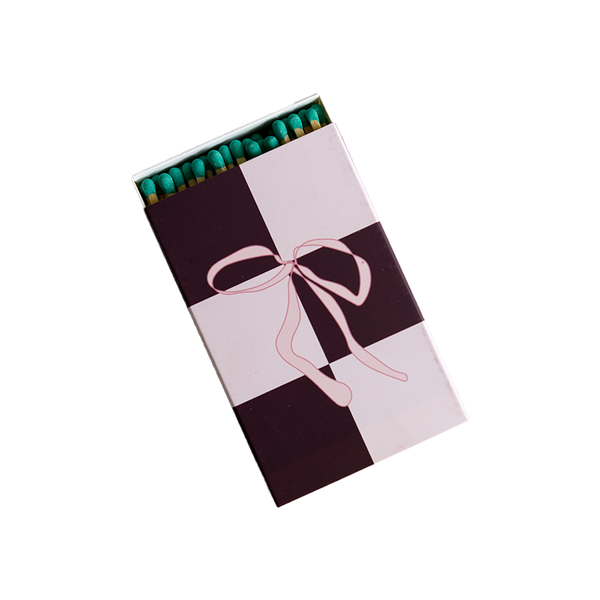 Checkerboard Bow Matchbox - Studio Dine